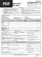 Member's Data Form (MDF) Print (No. 911146020078) | PDF | Birth ...