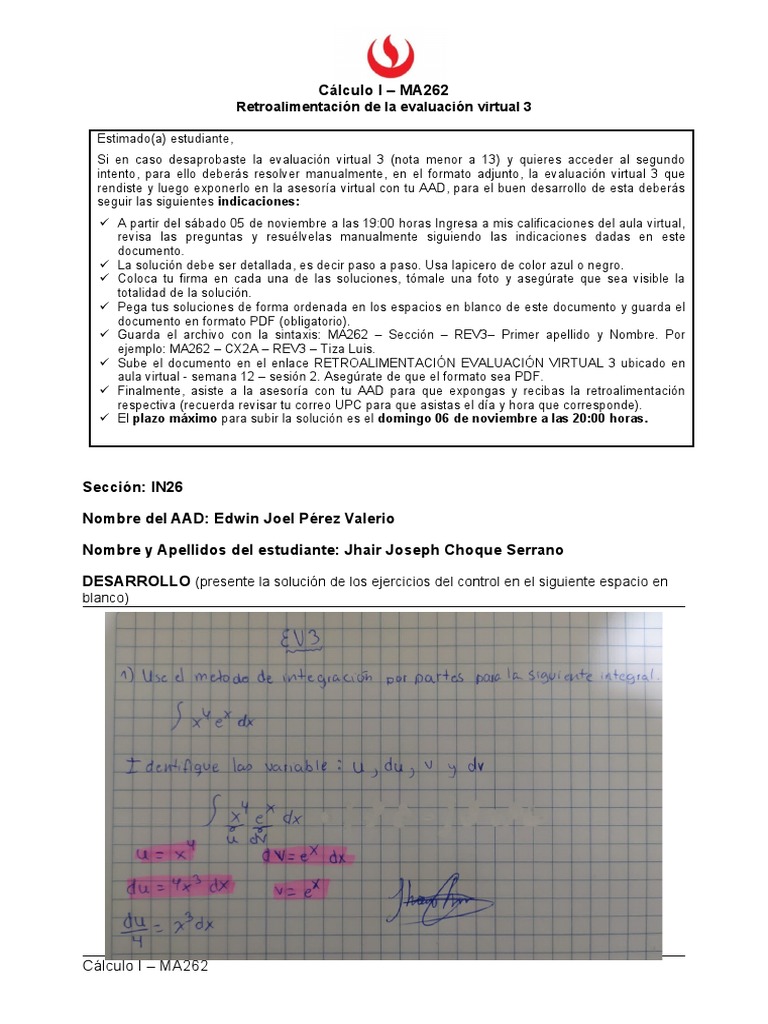MA262 - IN26 - REV3 - Choque Jhair. | PDF