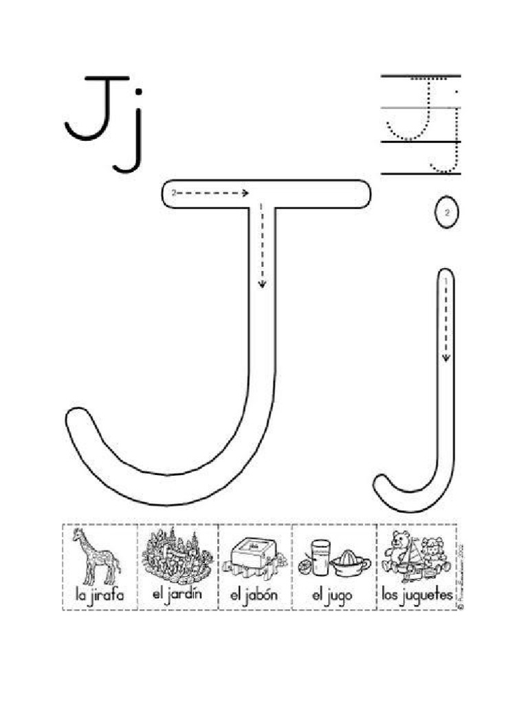 Actividades con el fonema J | PDF