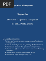 Introduction To Operations Management Part 1 | PDF | Strategic Management | Business Process