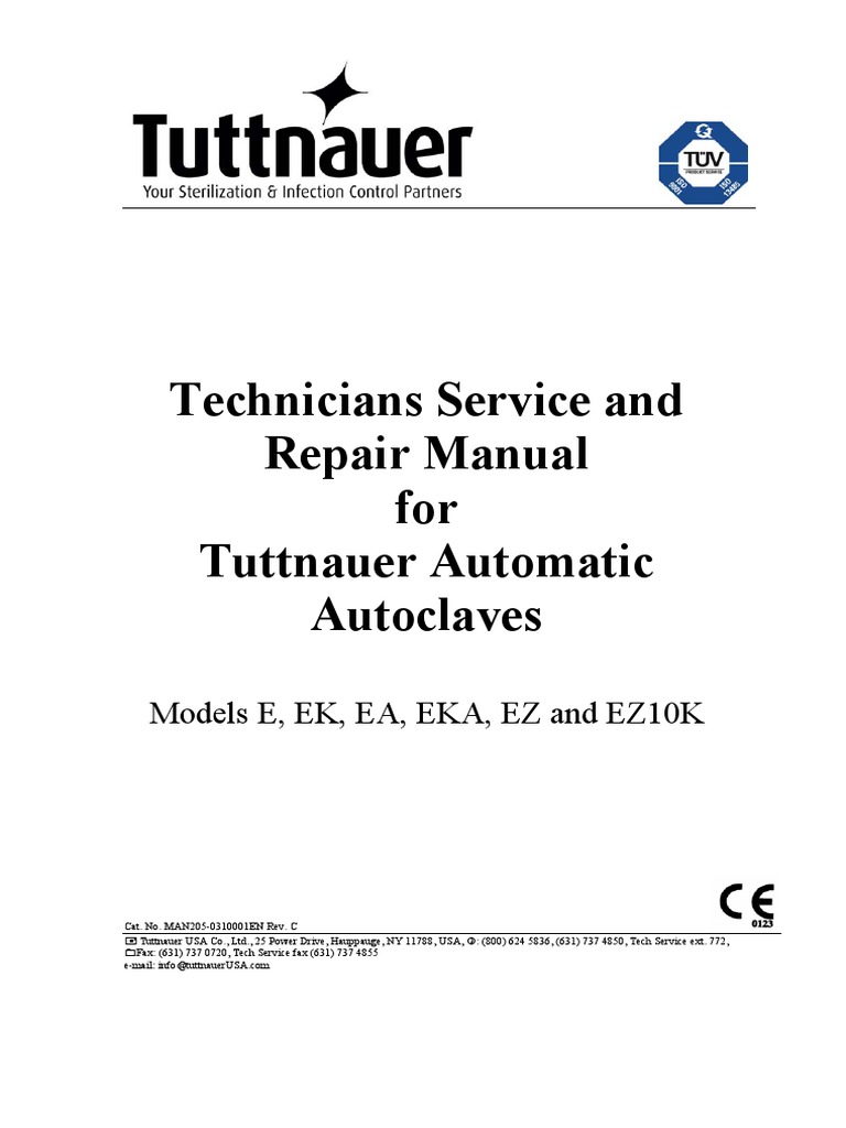 Tuttnauer E-Series Autoclave - Repair Manual (2008) | PDF | Thermostat ...