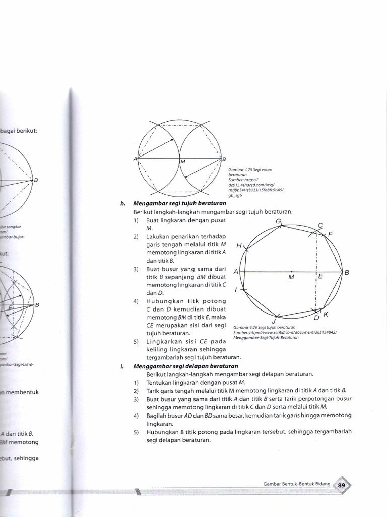 Menggambar Segi 7 Segi 8 | PDF