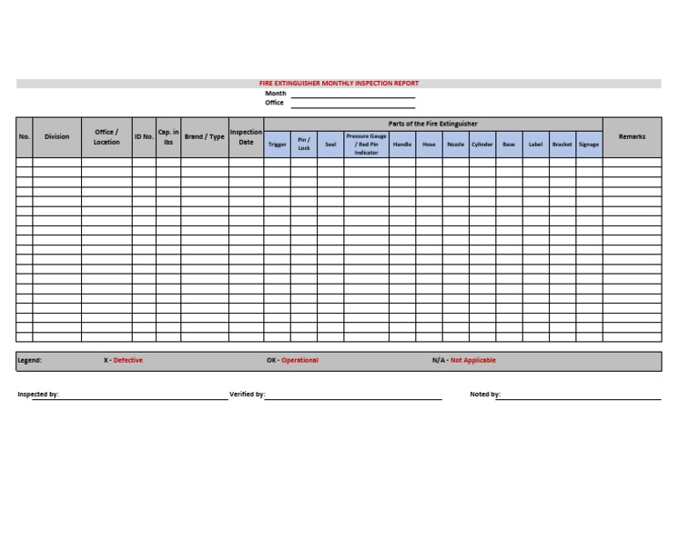 Fire Extinguisher Monitoring | PDF