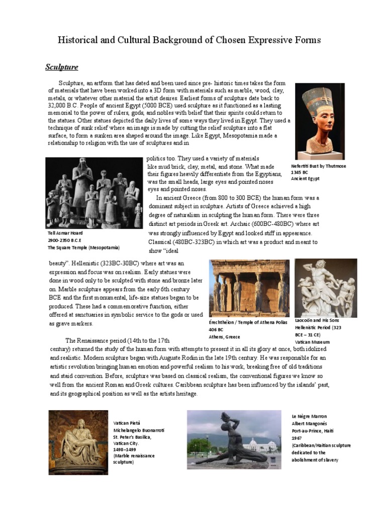 Historical and Cultural Background of Expressive Forms | PDF ...