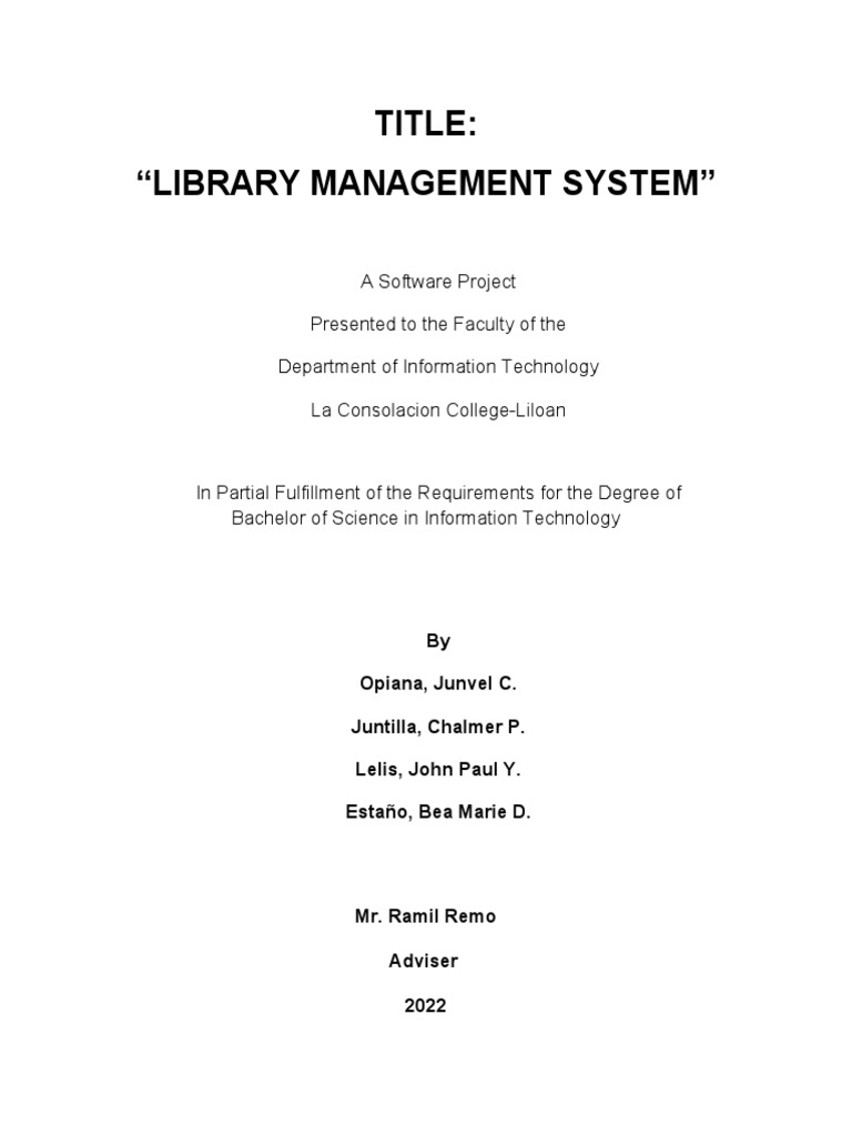 Chapter 1 Thesis | Download Free PDF | Libraries | Databases
