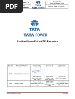 JSW Group Health & Safety Confined Space Entry - 06 | PDF | Hazards | Risk