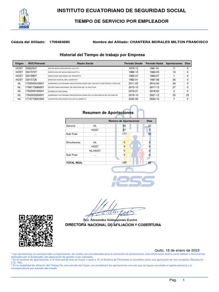 Certificado de Tiempo de Servicio Por Empleador | PDF | Gobierno
