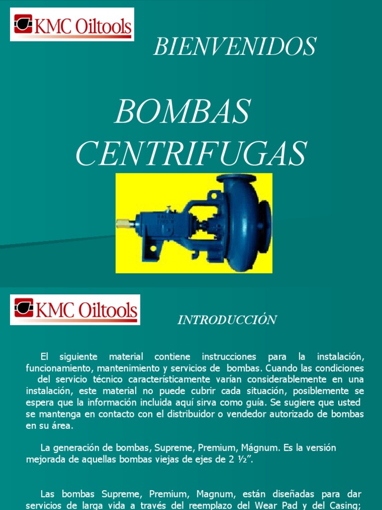 Bombas Centrifugas | PDF | Rodamiento (Mecánico) | Bomba