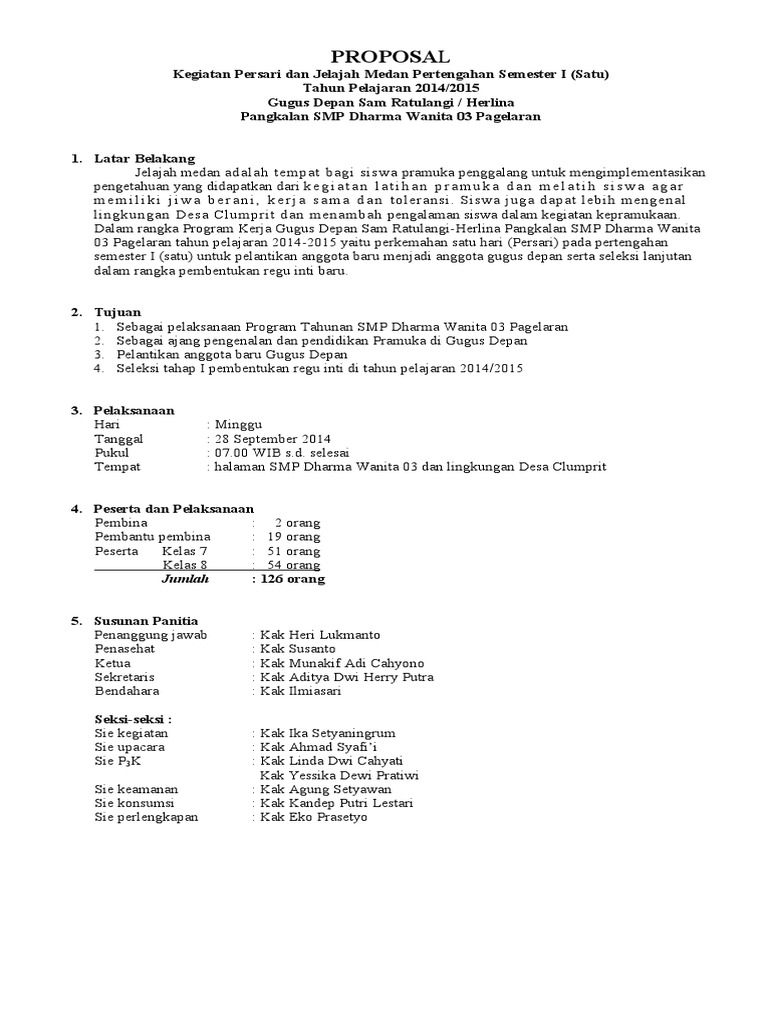 Proposal 141009185253 Conversion Gate01 | PDF | Perjalanan