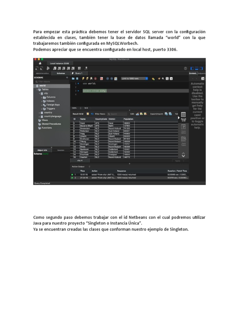 Singleton 2 | PDF | Bases de datos | Mi sql