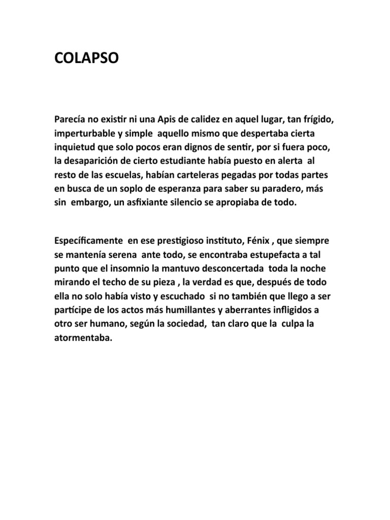 COLAPSO | PDF