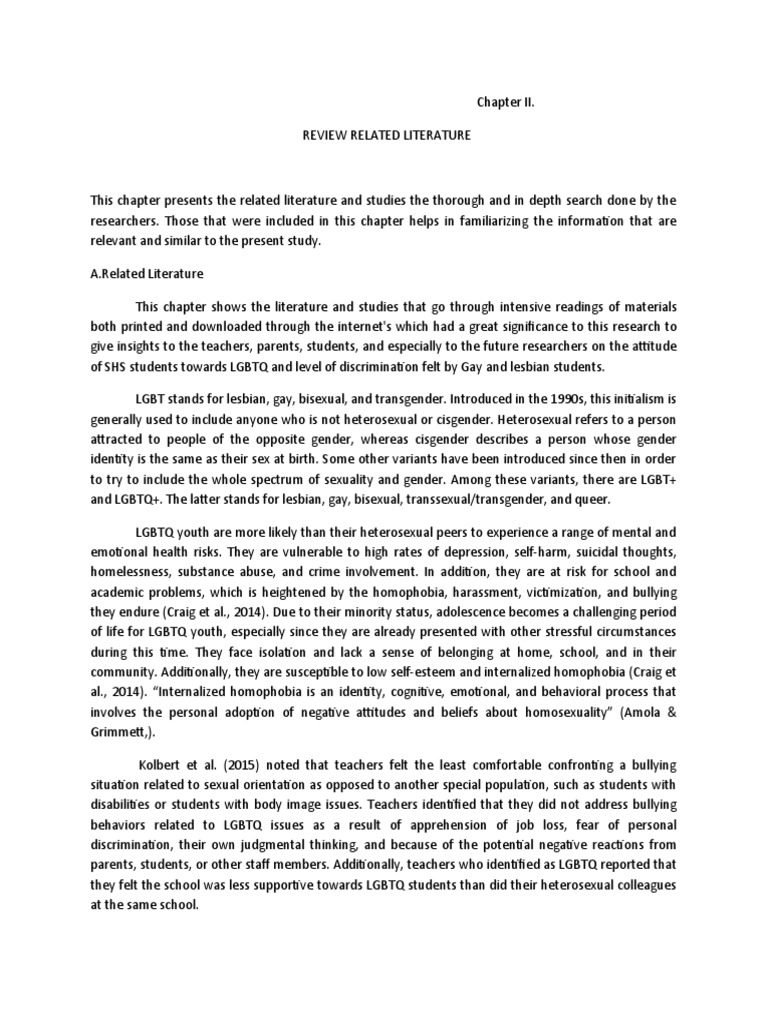 Chapter II.-wps Office - 1 | PDF | Homosexuality | Lgbt