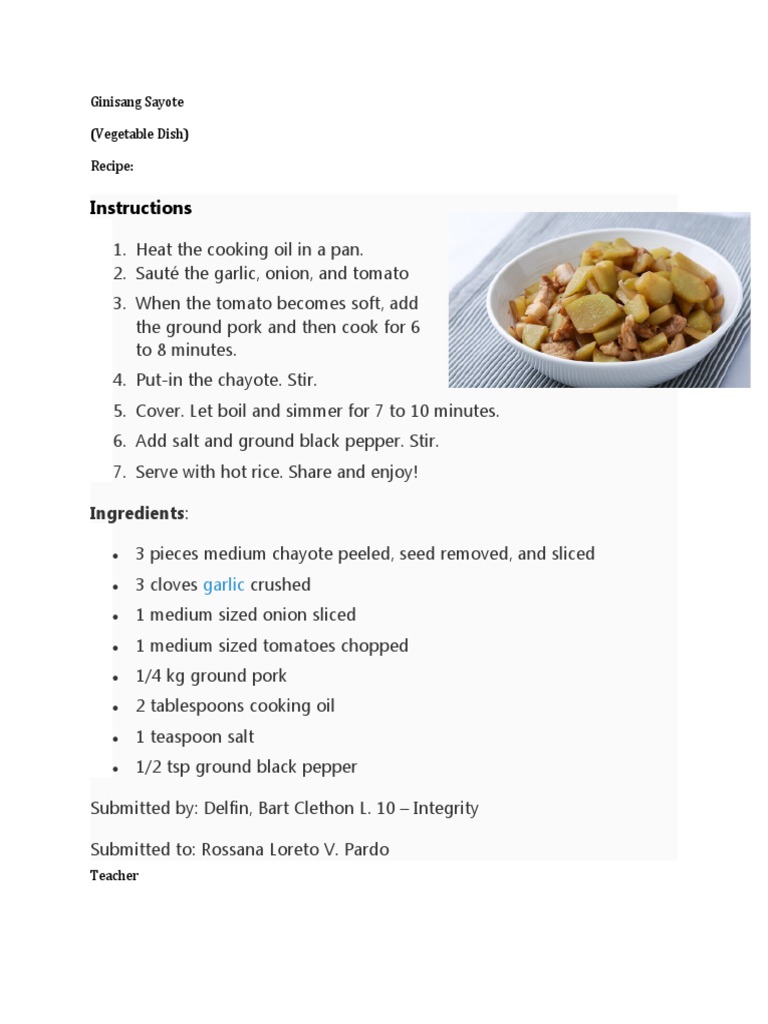 2nd Quarter Performance Task Cookery | PDF | Garlic | Cooking