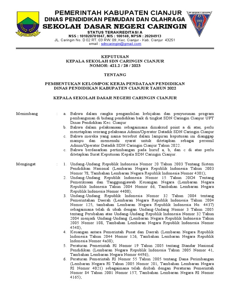 SK Operator 2022-2023 | PDF