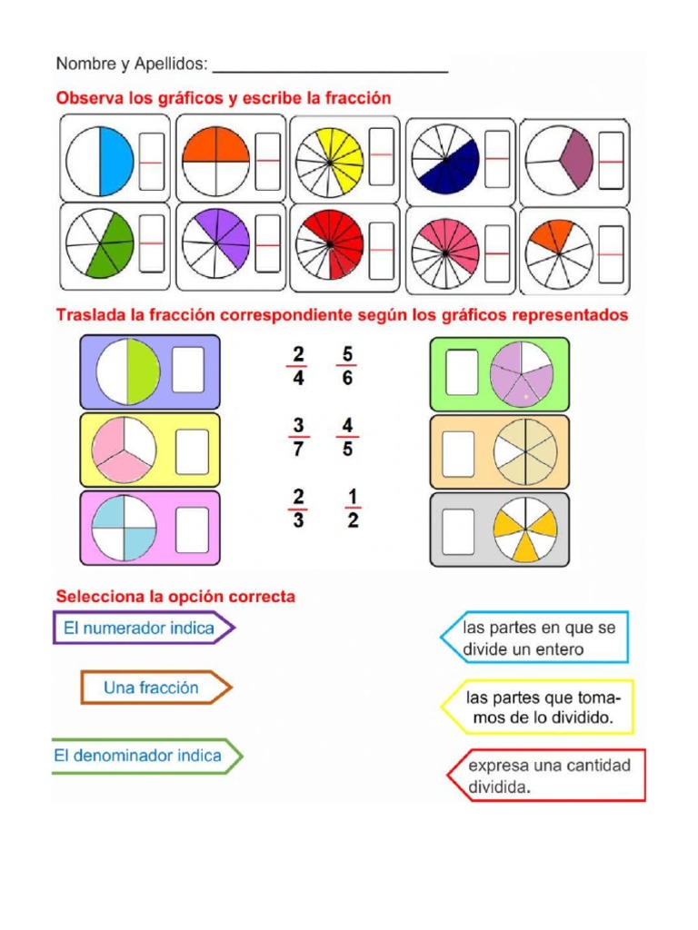 Fracciones Básicas | PDF