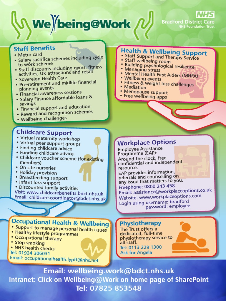 Wellbeing at Work A3 Poster A5 Flier 2022 | PDF | Child Care | Public ...