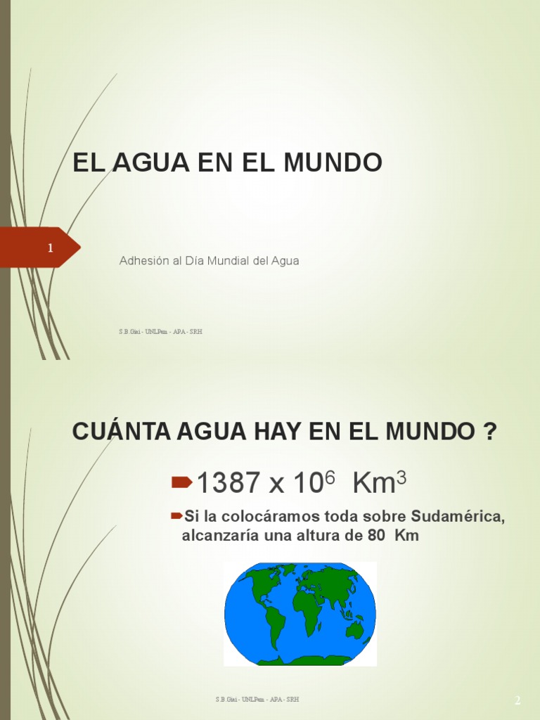 El Agua en El Mundo | PDF | Agua | Ingeniería Ambiental