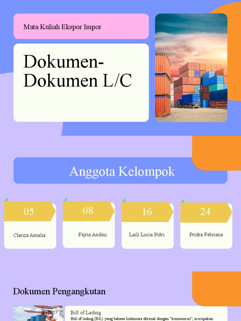 Ekspor Impor (Dokumen LC) | PDF