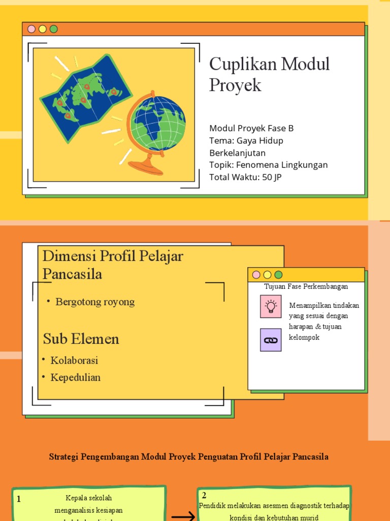 Contoh Modul Proyek Fase B Kelas 4 Penguatan Profil Pelajar Pancasila | PDF