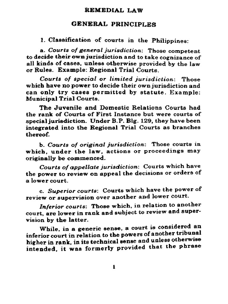 Remedial Law Compendium - Regalado | PDF