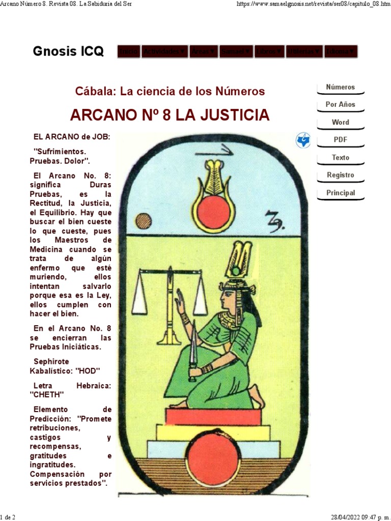Arcano Número 8. Revista 08. La Sabiduría Del Ser | PDF