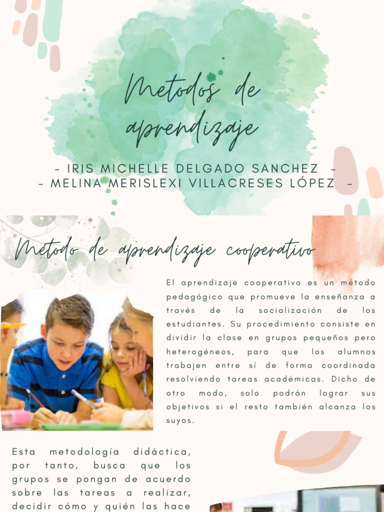 Metodos de Aprendizaje | PDF | Método de enseñanza | Aprendizaje