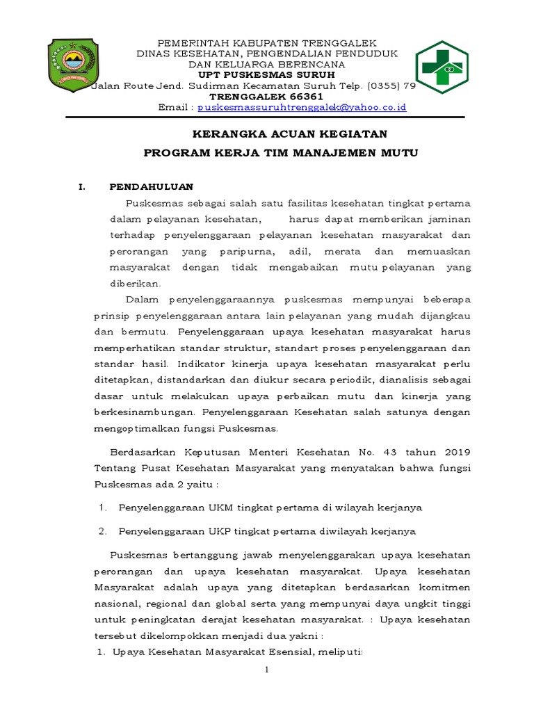 Kak Mutu PKM Suruh | PDF