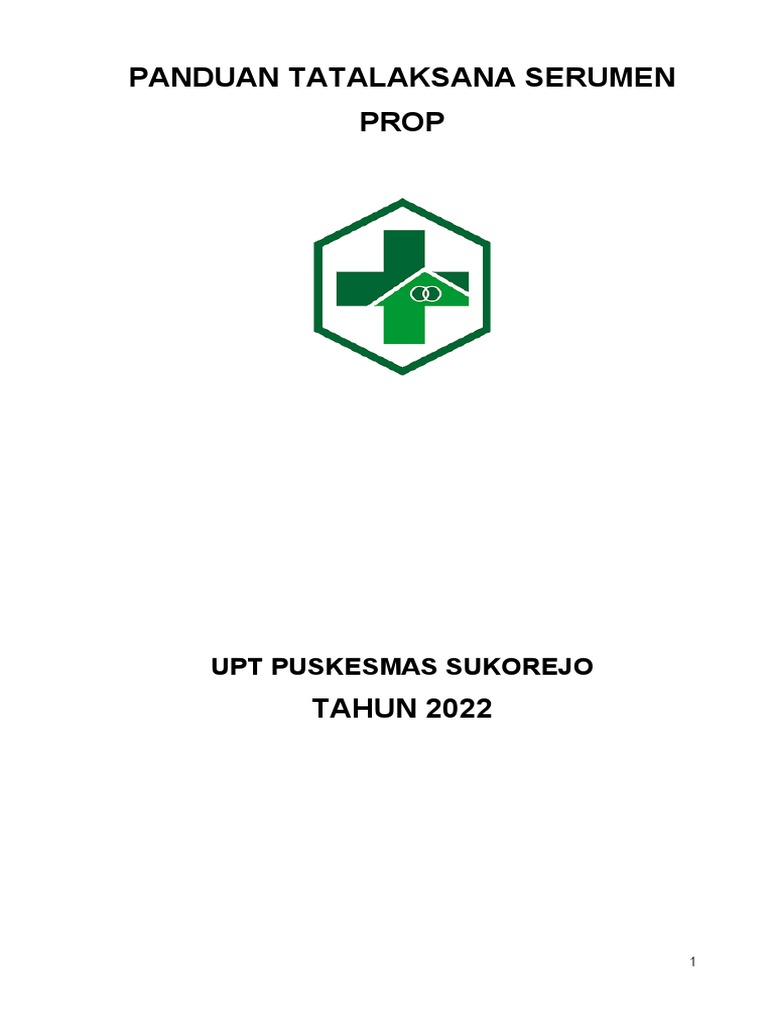 Panduan Tatalaksana SERUMEN PROP Fix 26-12-2018 | PDF