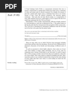 Visual Analogue Scale (VAS-F) SAMPLE | PDF | Psychiatry | Behavioural ...