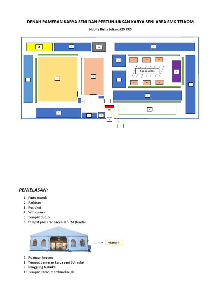 Nabila Risha - 25 - XR3 - DENAH PAMERAN | PDF