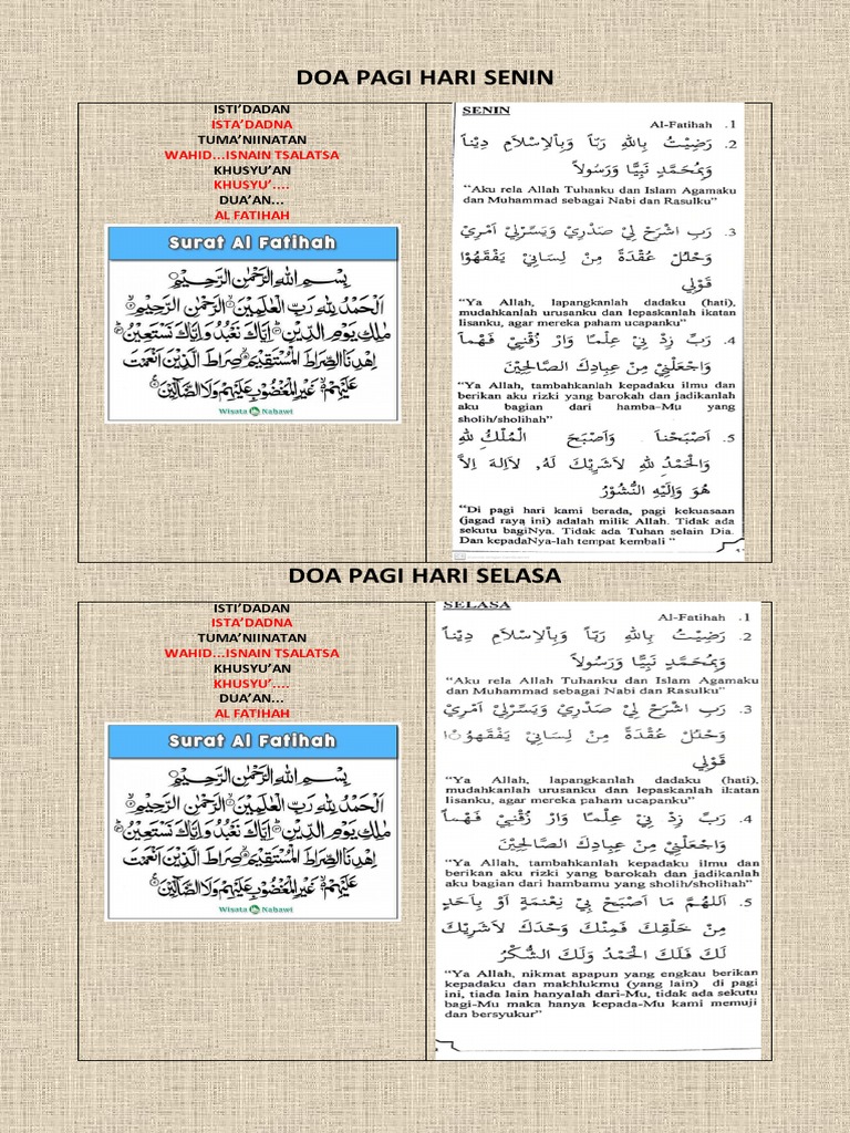Doa Pagi | PDF
