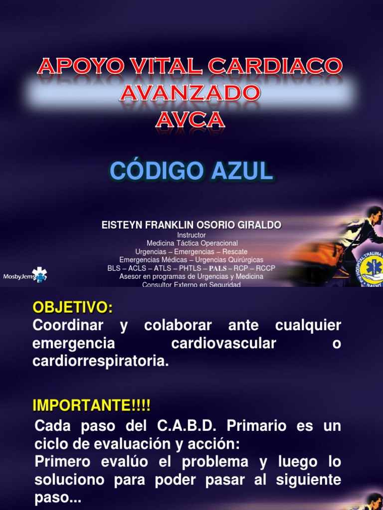 Código Azul: Eisteyn Franklin Osorio Giraldo | PDF | Reanimación ...