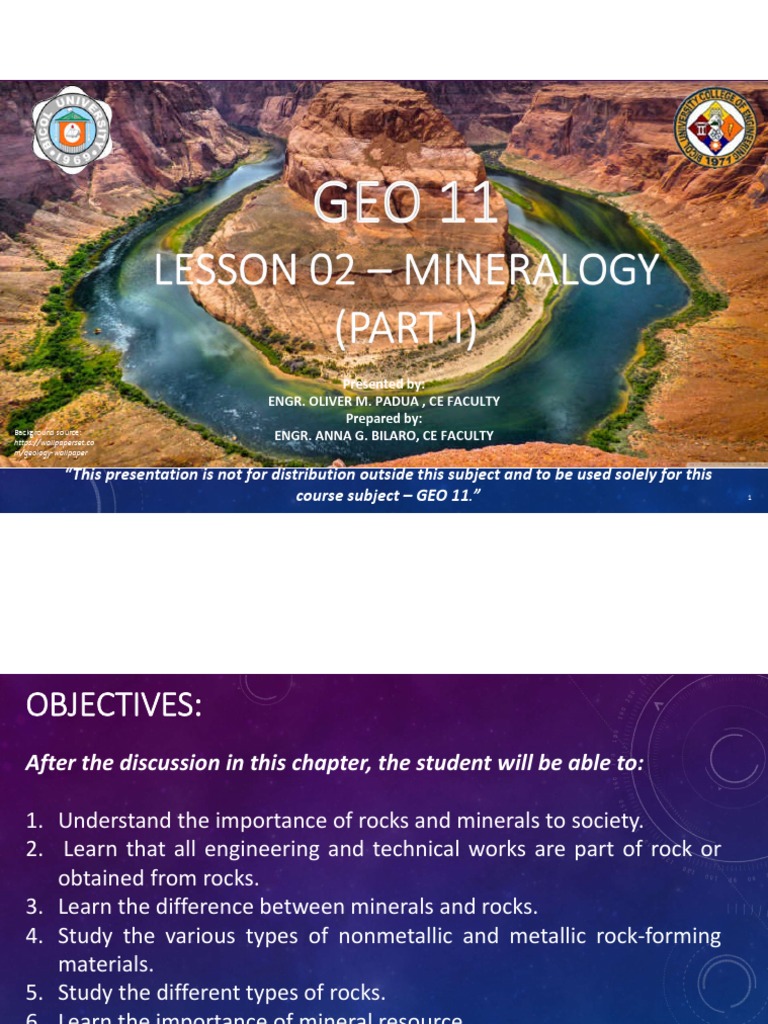 Geo 11 Lesson02 Part 1 | PDF | Rock (Geology) | Minerals