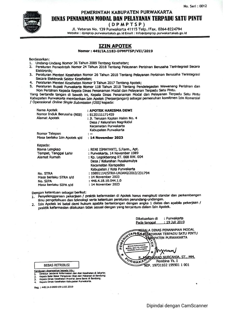 Izin Apotek Pdf