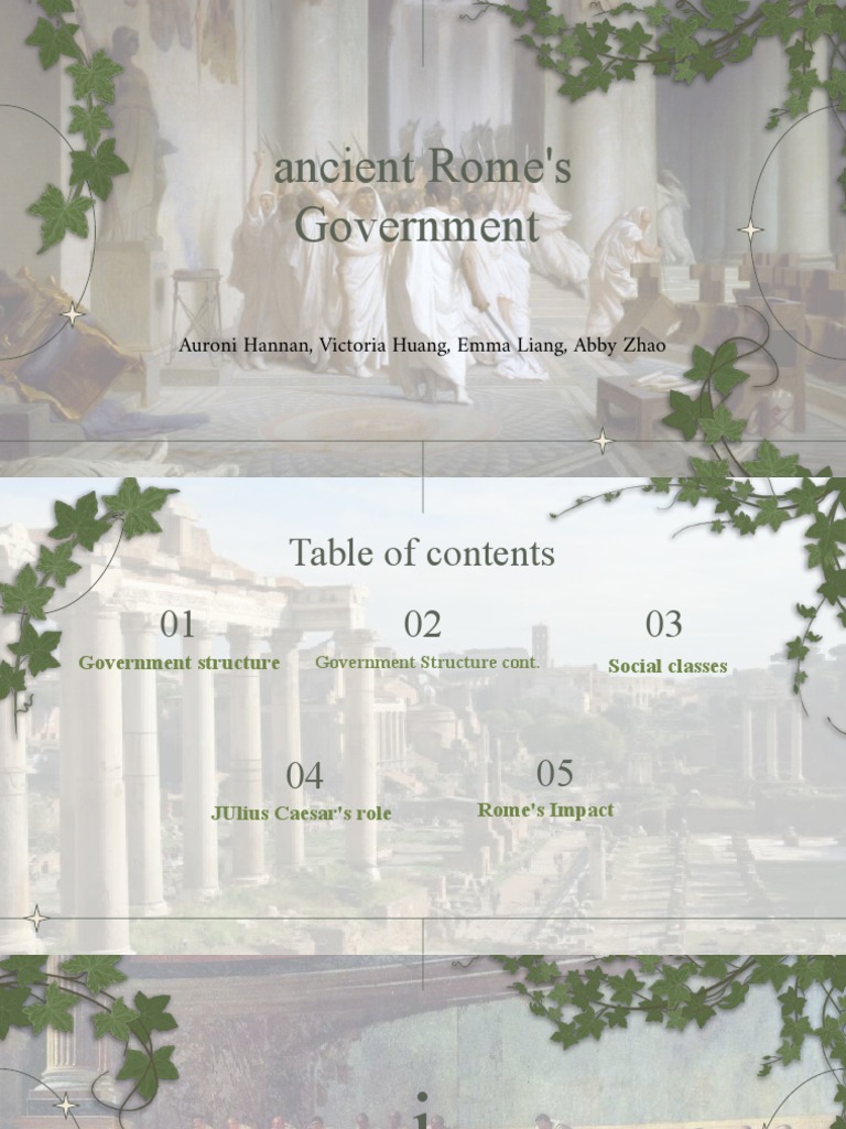 Roman Government | PDF | Ancient Rome | Roman Republic