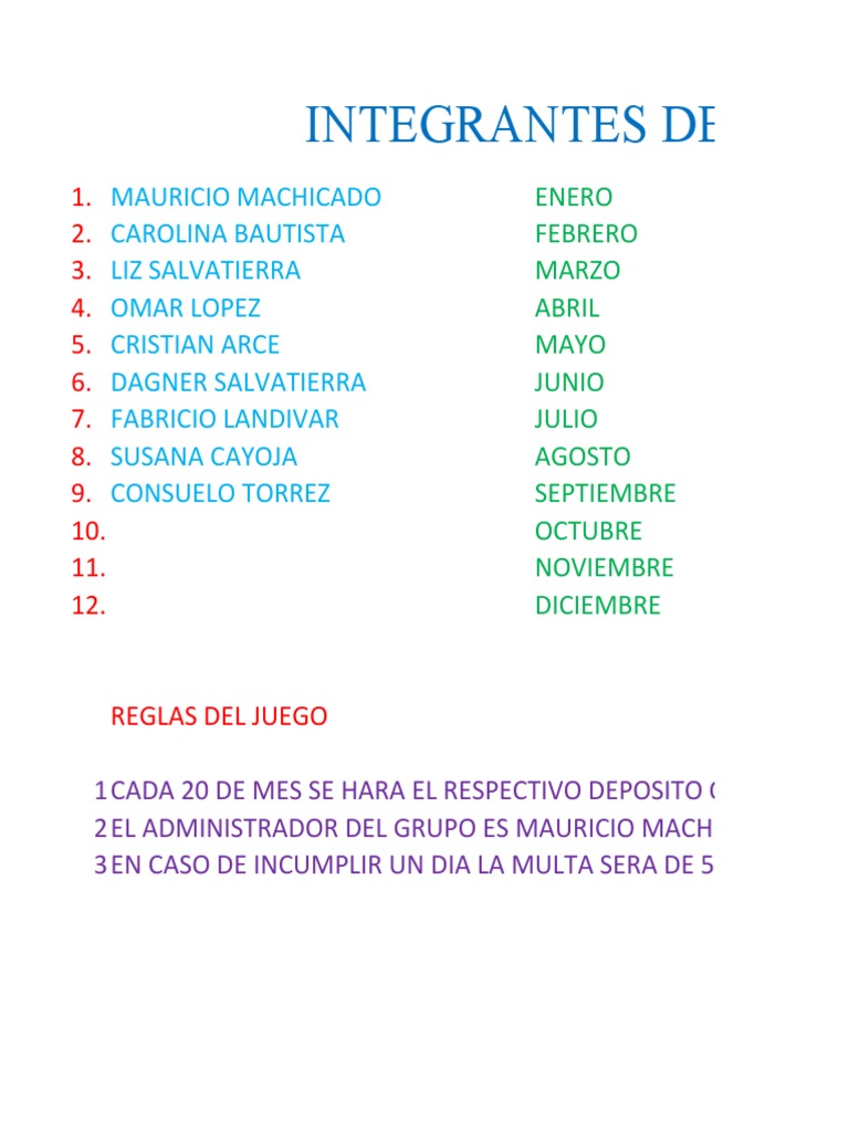 PASANAKU PRIMOS | PDF