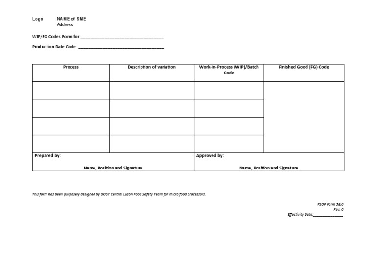 PSOP 5B FG Code | PDF | Finance & Money Management