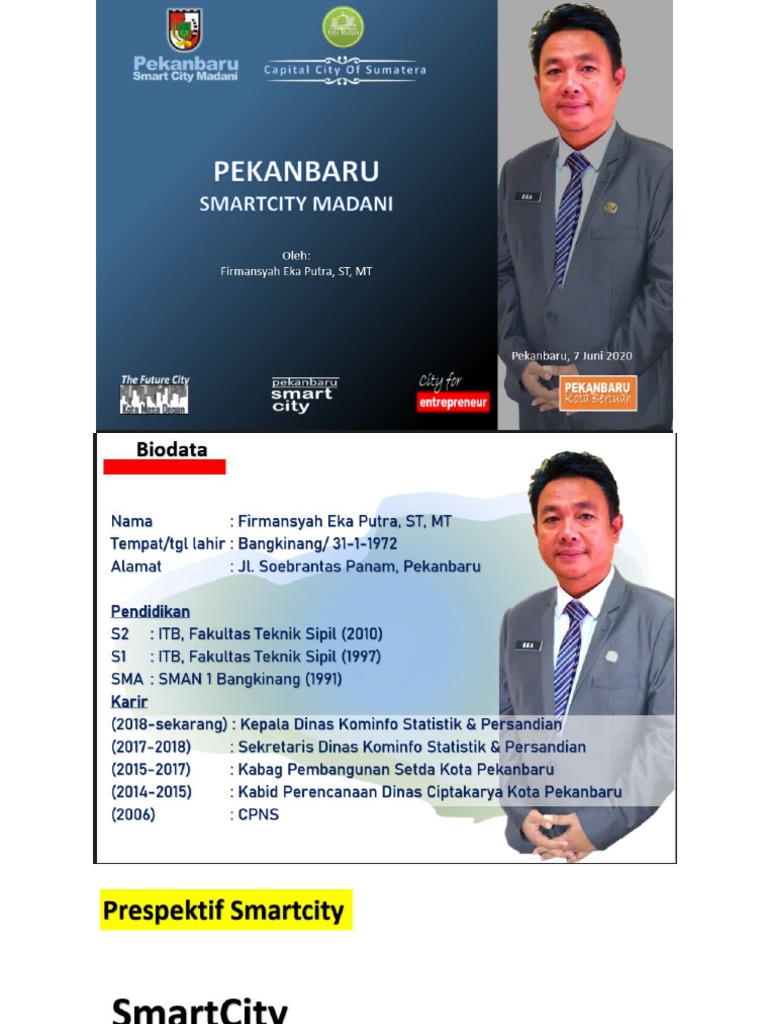 Pengenalan Konsep Smart City Madani Kota Pekanbaru | PDF