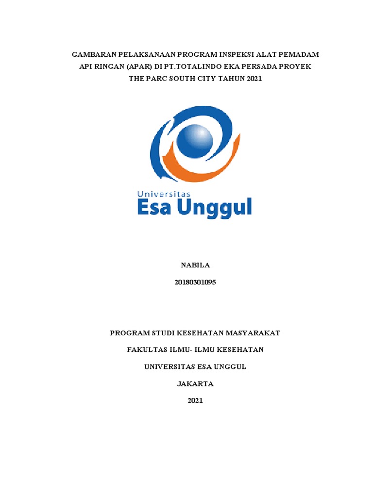 Laporan Magang K3 | PDF