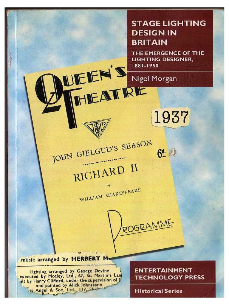 Stage Lighting Design in Britain | PDF