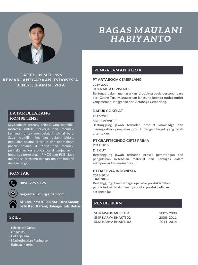 Pengalaman Kerja & Keahlian Penjualan | PDF