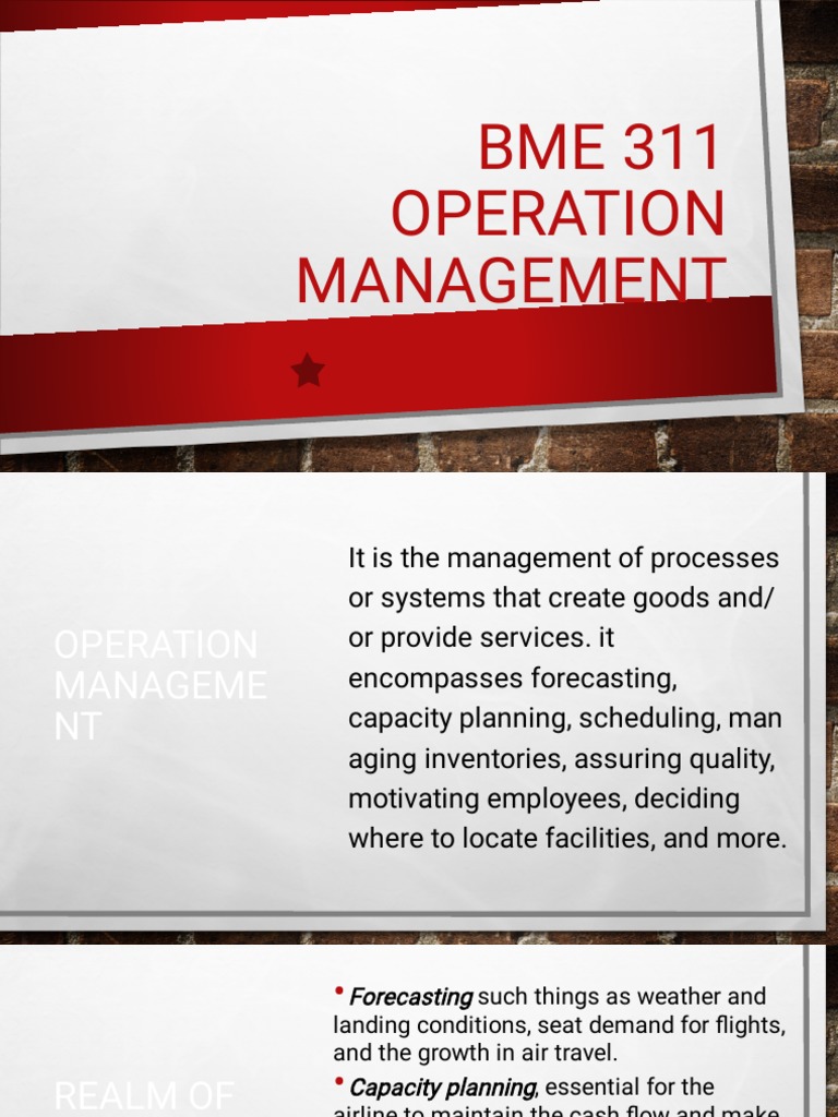 Bme 311 | PDF | Marketing | Operations Management