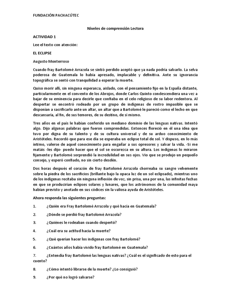 Lecturas Con Preguntas | PDF