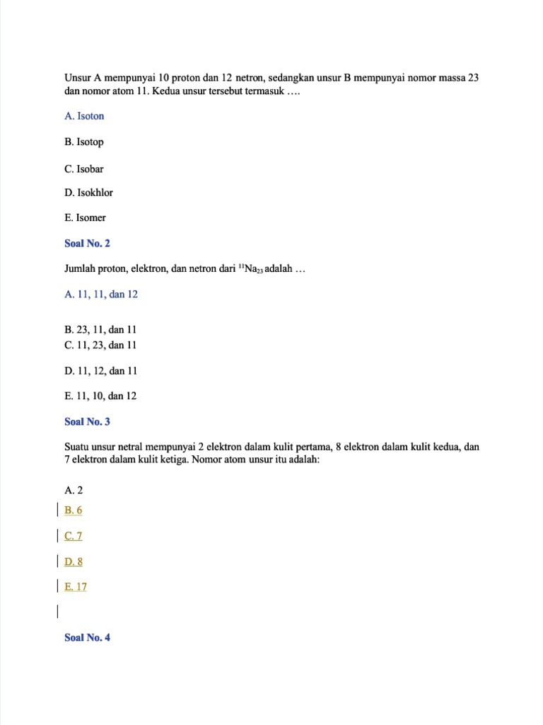 Isotop Isoton Isobar | PDF | Science & Mathematics