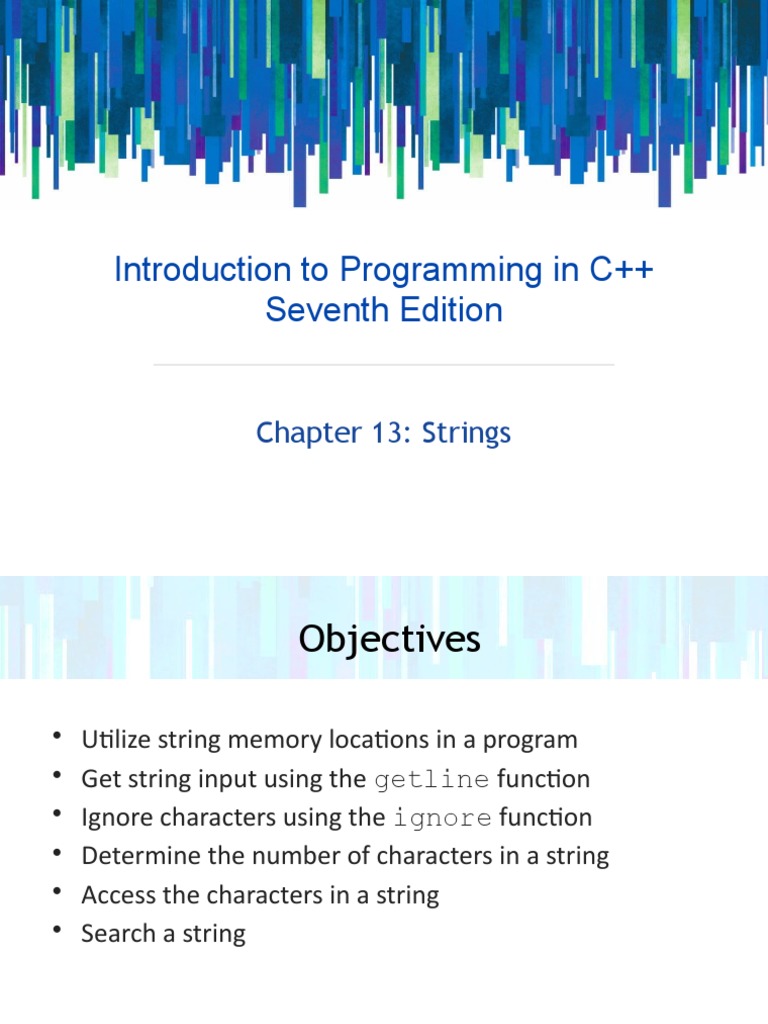 Lecture 4 String Functions | PDF | String (Computer Science) | C++ Lecture 4 String Functions | PDF | String (Computer Science) | C++
