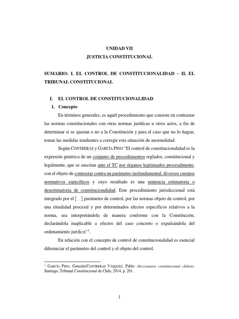 Análisis del control de constitucionalidad y sus principales tipos ...