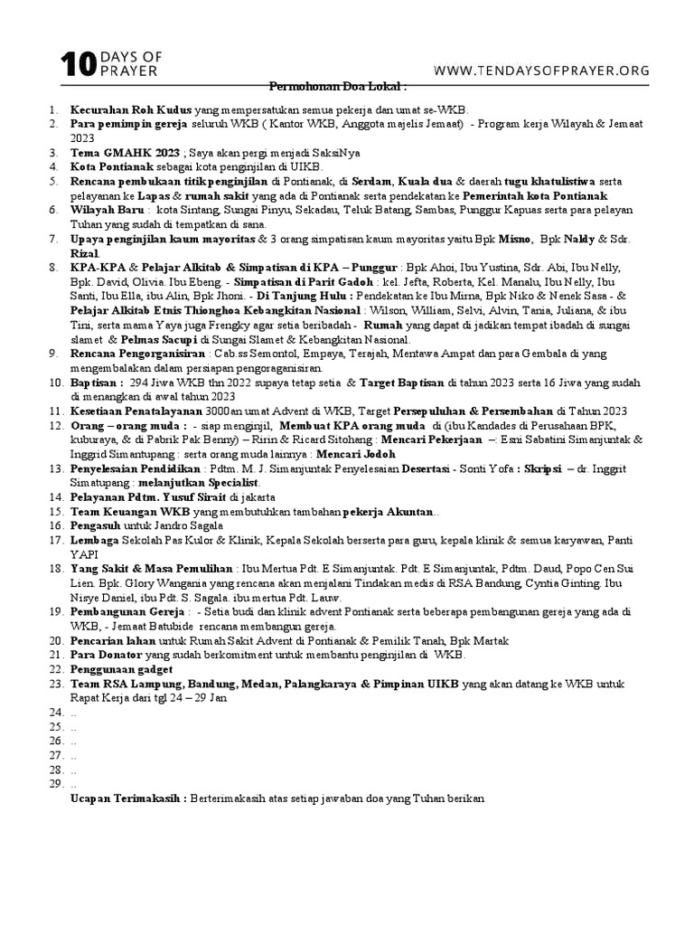 Permohonan Doa 1-1 | PDF