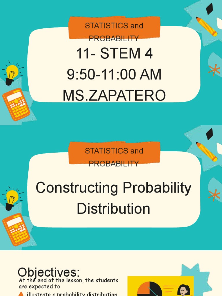 Lesson 2 Constructing Probability Distribution - Final | PDF | Probability Distribution | Random ...