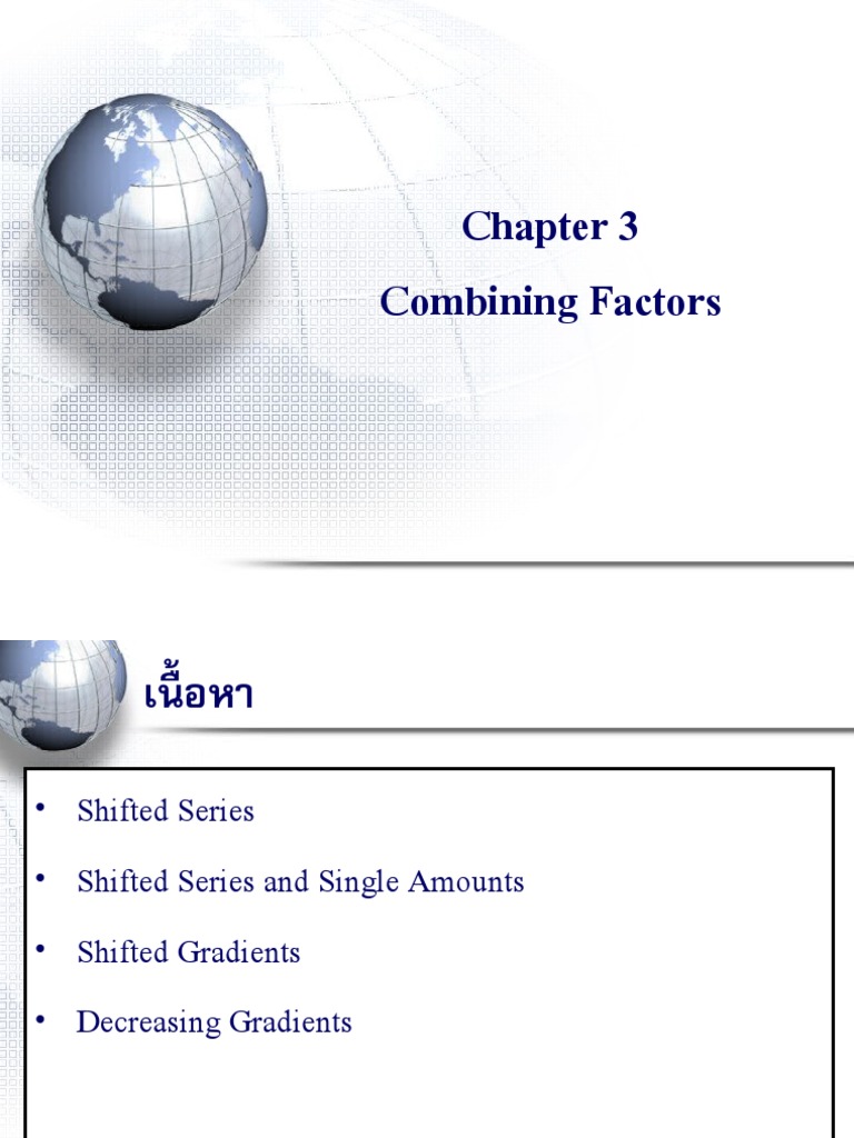 Slide 03 Combining Factors | PDF
