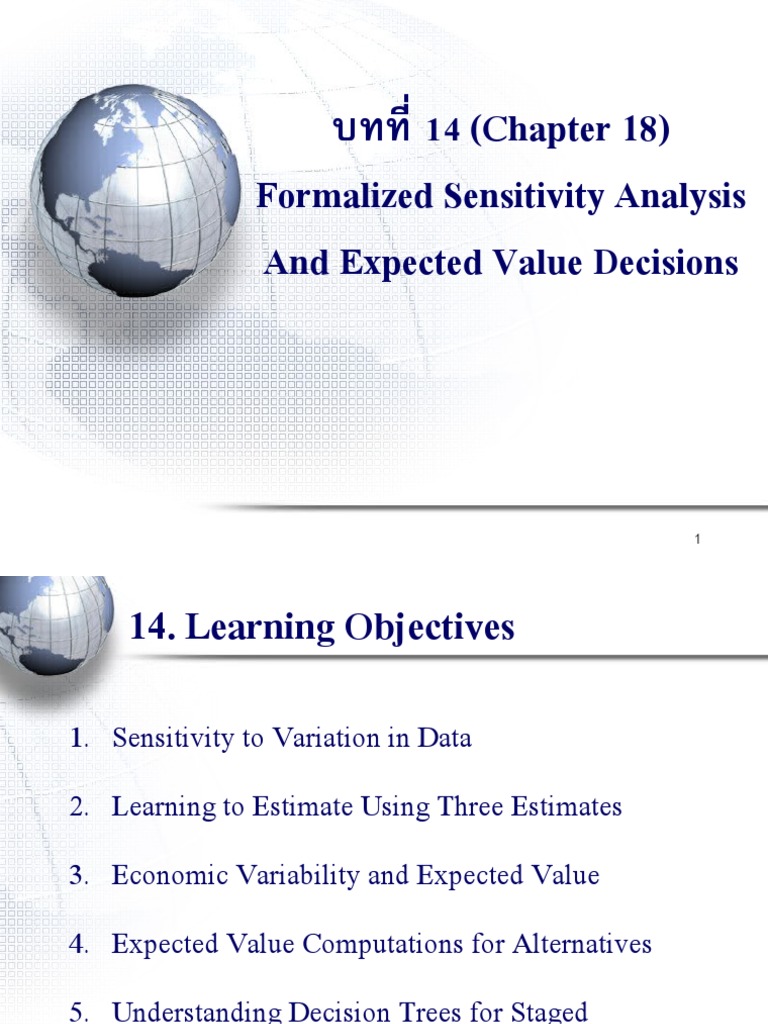 Slide 14 Sensitivity Analysis | PDF